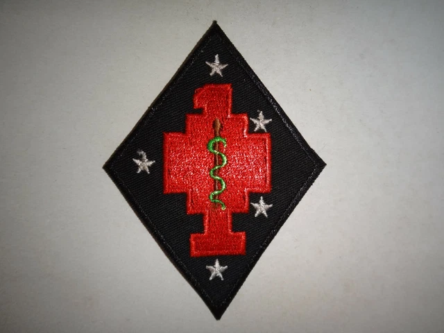 VIETNAM WAR USMC 1st MEDICAL Battalion 1st Marine Division Patch EUR 8 ...
