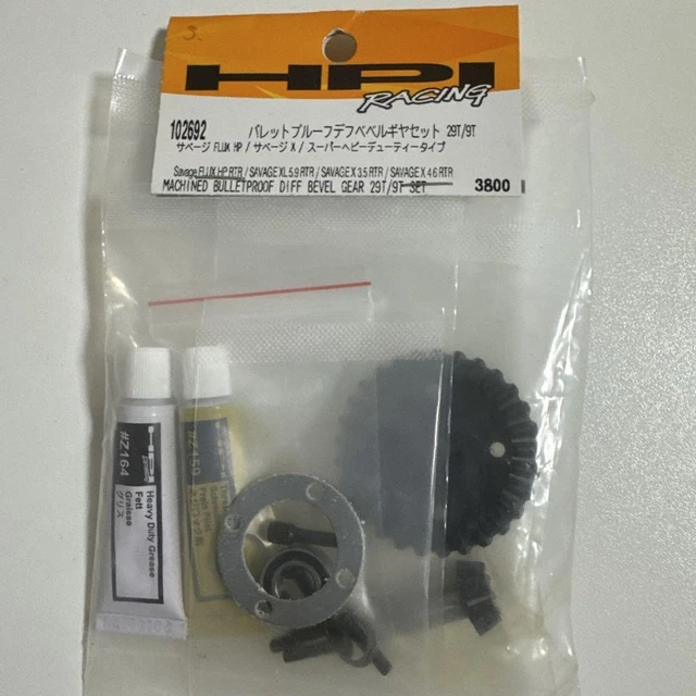 HPI 102692 BULLET Proof Differential Bevel Gear Set 29T/9T £138.41 ...