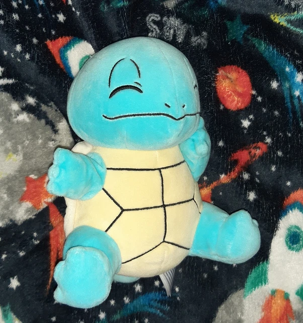 RARE POKEMON SMILING Happy Squirtle Plush Soft Toy Stuffed Teddy Figure ...