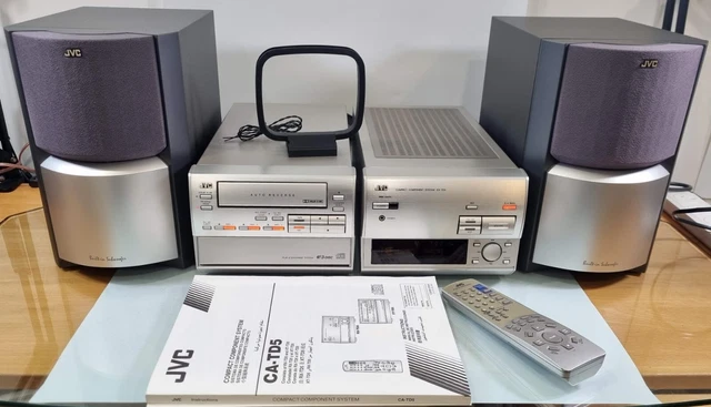 VINTAGE JVC COMPACT Component Stereo System EX-TD5 AM FM 3 CD Changer Cassette D EUR 241,87 ...