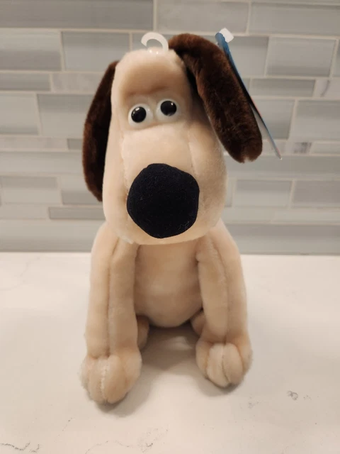 VINTAGE WALLACE & Gromit 10" Sitting Gromit Plush Doll w Tags 1989 Born ...