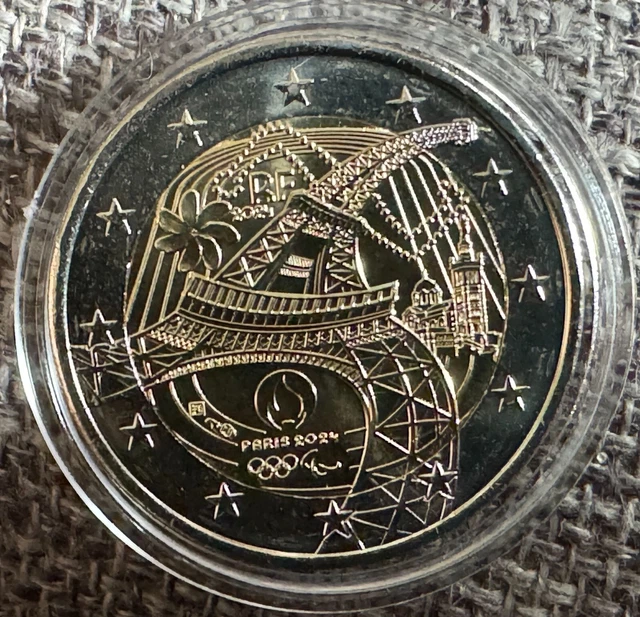PIÈCE 2 EUROS jo 2024 JEUX OLYMPIQUES DE PARIS 2024 PIÈCE- Neuve EUR 3,95 - PicClick FR