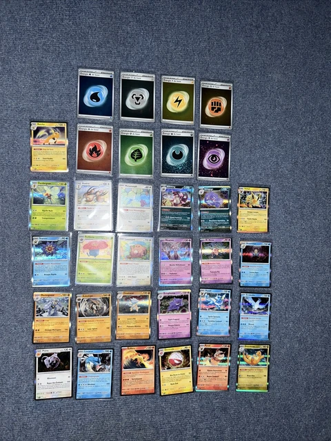 CARTES POKÉMON LOT Complet Des 33 Holographiques 151 - Neuves - Fr EUR ...