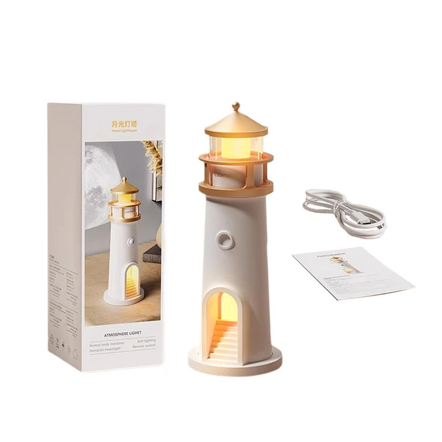 LIGHT HOUSE LAMP Moonlight Projection Lamp Decorative Nightlight £19.68 ...
