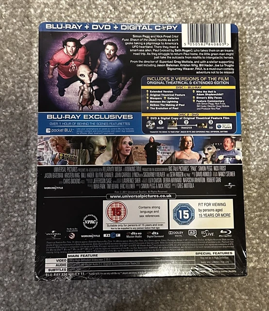 PAUL STEELBOOK blu ray Triple Play new sealed UK edition £31.89 ...