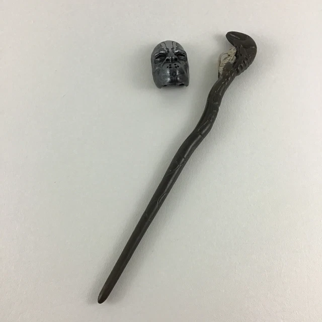 HARRY POTTER DEATH Eater Series Snake Skeleton Magic Mystery Wand Mask ...