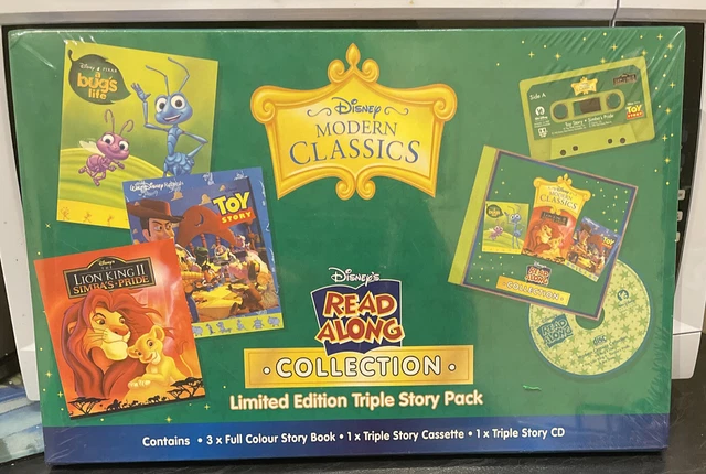 DISNEY MODERN CLASSICS READ ALONG Collection CD Cassette Bugs Life Toy ...