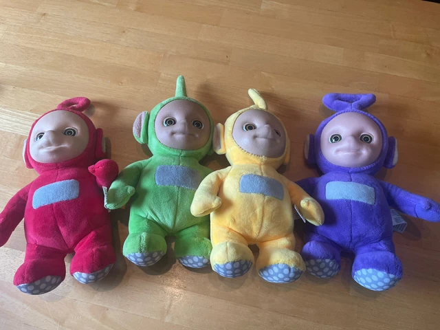 TELETUBBIES TALKING PLUSH Soft Toy Bundle 23cms Tinky Winky,LaLa, Dipsy ...