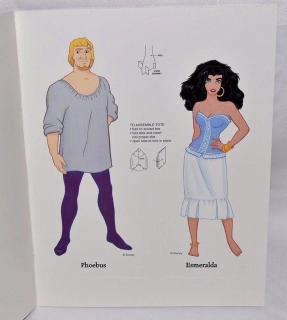 1996 GOLDEN BOOK Disney Paper Doll Hunchback Of Notre Dame Esmeralda ...