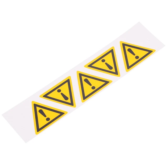 5 PCS SAFETY Warning Labels Equipment Emergency Stop Sticker Signs $22. ...