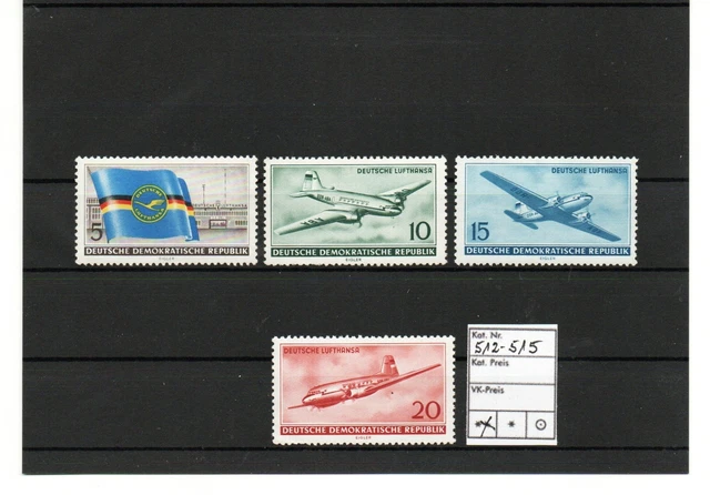 DDR, MINR. 512-515, Luftverkehr in der DDR, postfrisch, siehe Scan EUR ...