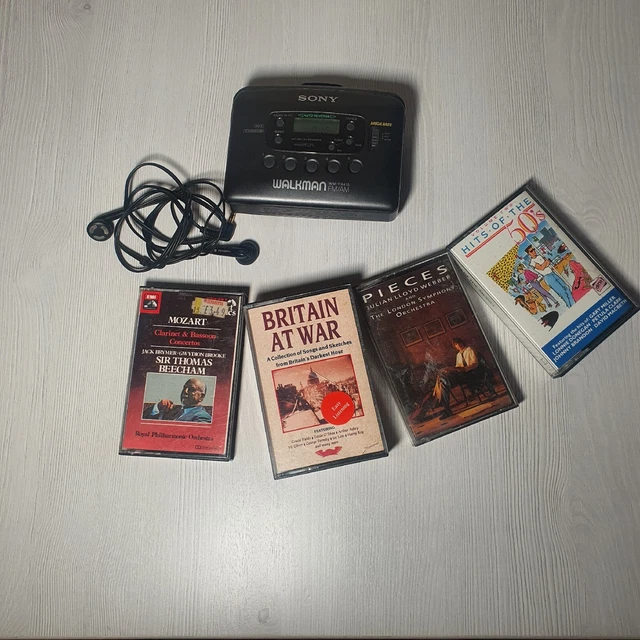 SONY WALKMAN CASSETTE Player FM/AM Radio Mega Bass WM-FX415 Tape Player ...