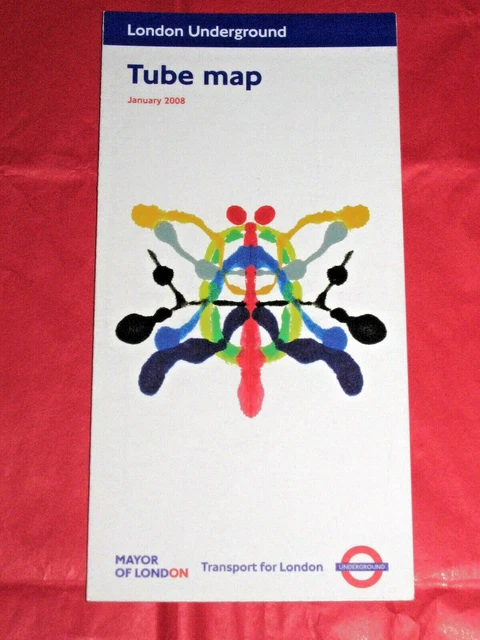 LONDON UNDERGROUND TUBE Map January 2008 Underground Abstract - Mint ...