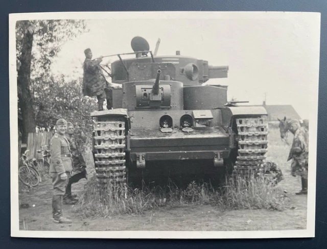 WK2 FOTO 1941 - Russischer Panzer T35 bei Lacka Wola - Oblast Lwin ...