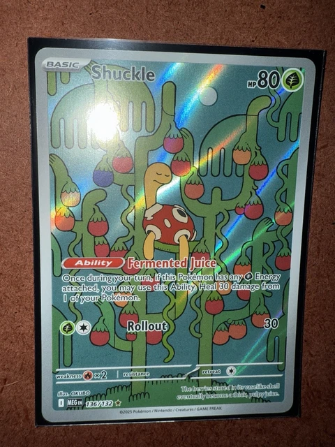 POKÉMON TCG MEGA Evolutions Shuckle Illustration Rare Full Art #136/132 ...