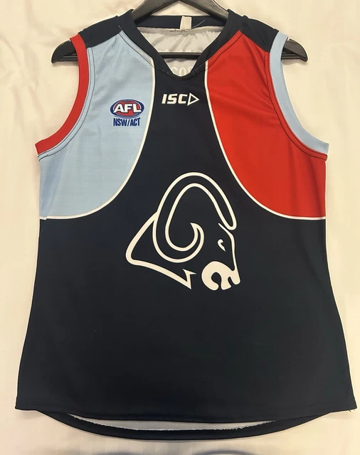 ADFA RAMS NSW/ACT AFL Player Issue Guernsey #18 - Size M $45.00 ...