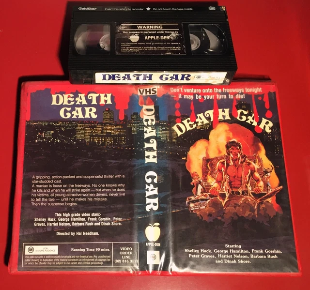 *DEATH CAR VHS APPLE DEN aka Death Car on the Freeway rare 70s TV movie ...