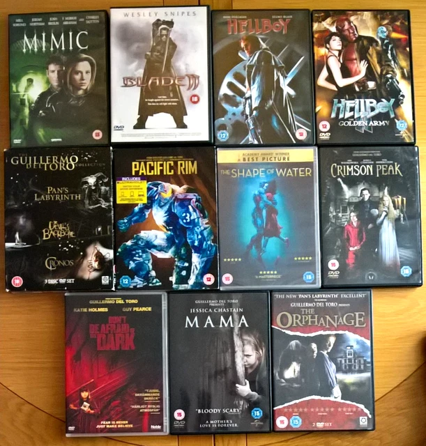 GUILLERMO DEL TORO 13x DVD Collection Hellboy Shape Of Water Pan's ...