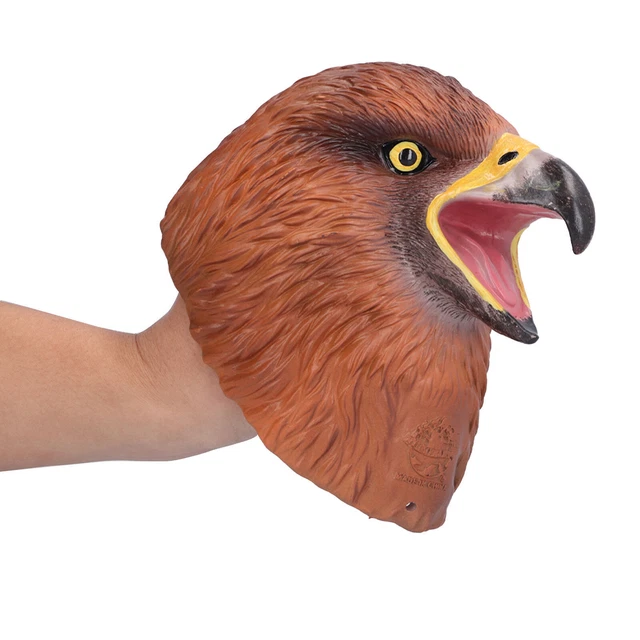 BALD EAGLE HAND Puppet Realistic Open Movable Mouth Interactive Bird ...