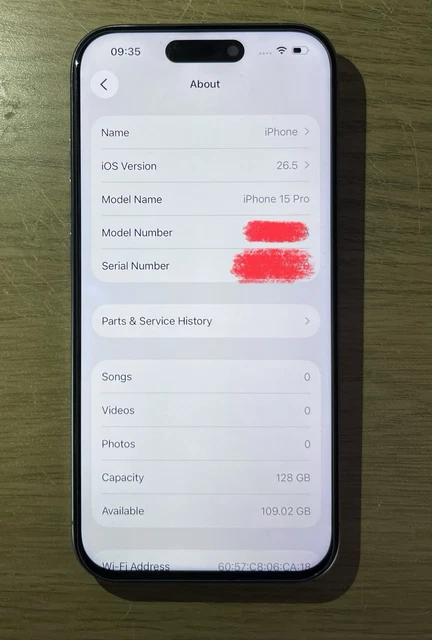 IPHONE 15 PRO 128GB Titanium Grey Unlocked Excellent Condition £333.10 ...