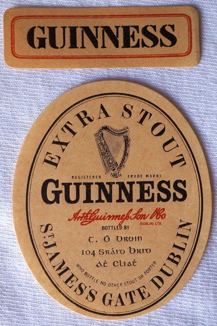 IRISH GUINNESS LABEL Ireland T O Droin Bride Street Dublin £3.60 ...