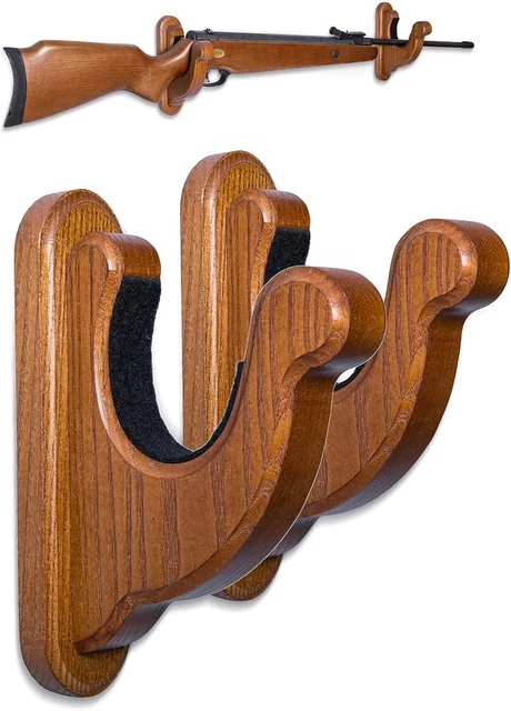 Gun Rack Wall Emfogo Mount, Wooden Rifle Racks With Gun Rack For Wall ...