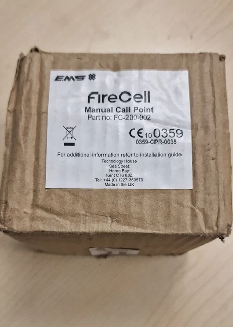 EMS FIRECELL CALL Point manuale FC-200-002 MCP Allarme antincendio ...