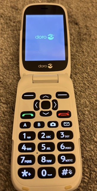 DORO 6520 FLIP Phone East-To-Use For Seniors In dark silver £1.13 ...
