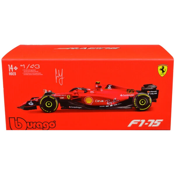 FERRARI F1-75 #55 Carlos Sainz "Ferrari Racing" Formula One F1 World ...