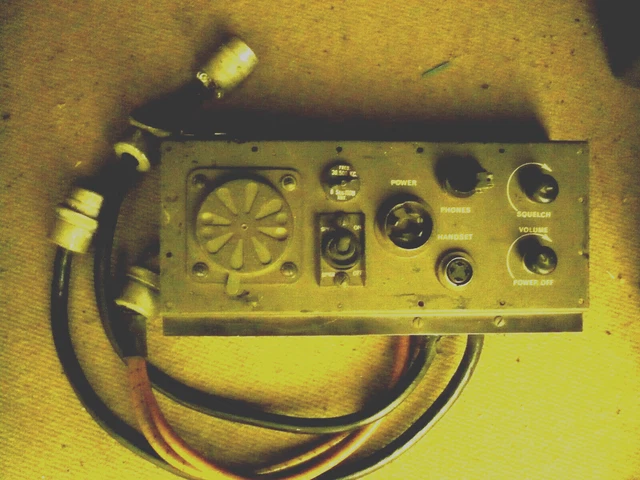 US ARMY RADIO Front Panel With Wiring Intact. Vietnam War Era. £39.50 ...