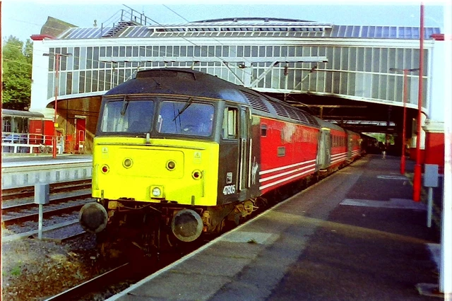 35MM RAILWAY COLOUR Negative Class 47 805 at Stoke on Trent £1.75 ...