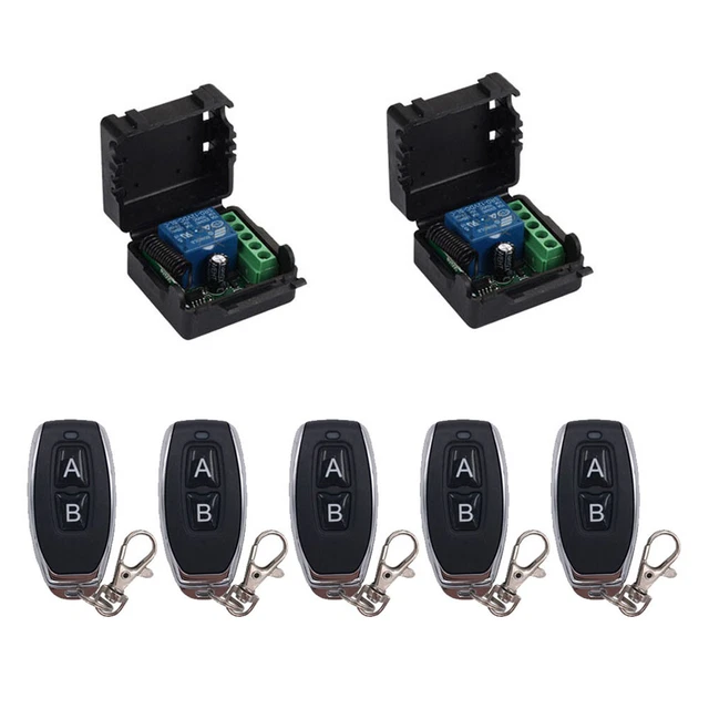 433 MHZ WIRELESS Remote Control Switch 12V Relay Receiver Module RF ...