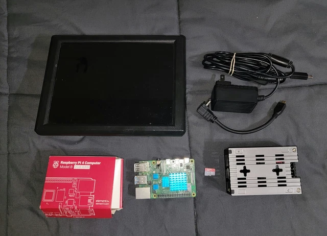 RASPBERRY PI 4 Model B 2GB RAM + 32GB SD Card + Vilros 8 Inch 1024x768 ...