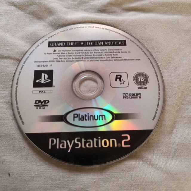 GRAND THEFT AUTO San Andreas Game (PS2) *Disc Only* GTA £3.99 - PicClick UK