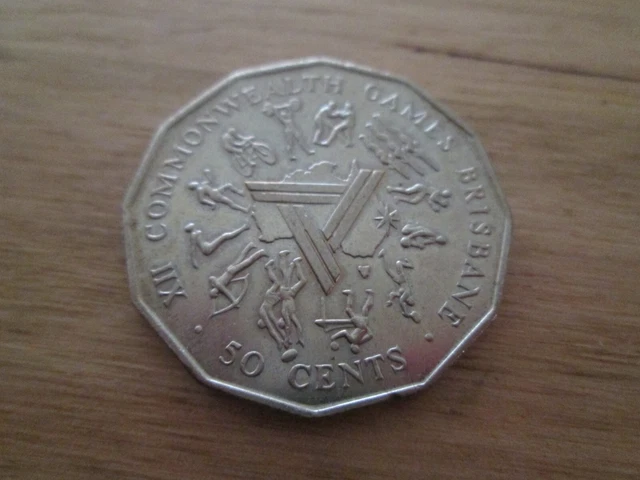 1982 50 CENT XII Commonwealth Games Brisbane coin x 6 high grade $9.00 ...