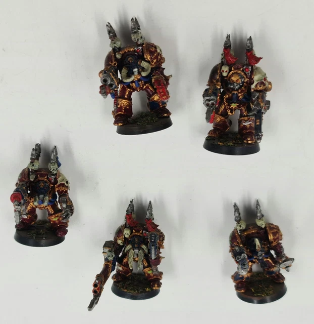 TERMINATOREN TERMINATORS KHORNE Chaos Space Marines Warhammer 40K peint ...