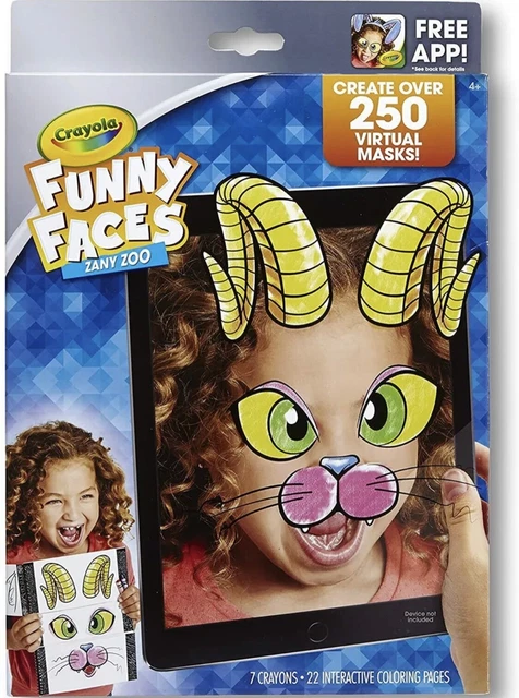 3 CRAYONS COLOR Alive Funny Faces-Zany Zoo $16.20 - PicClick