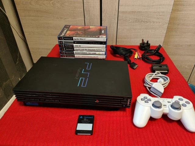 SONY PLAYSTATION 2 PS2 Console Bundle 1 Controller, Leads, Memory Card ...