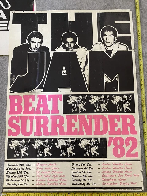 THE JAM ORIGINAL Poster Beat Surrender 1982 Final Tour Original Poster ...