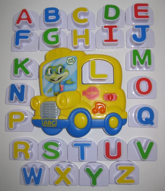LEAPFROG FRIDGE PHONICS Magnetic Alphabet SCHOOL BUS, Missing Letter H ...