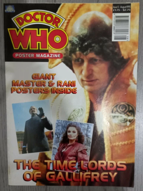 DOCTOR WHO POSTER Magazine numéro 5 août 1995 The Time Lords Of ...