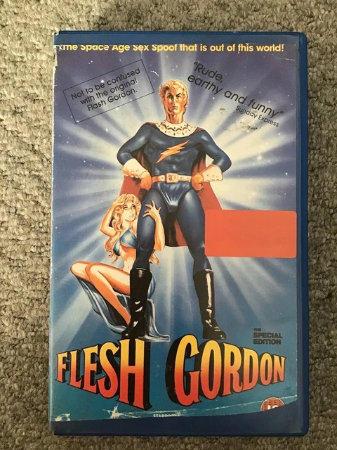 FLESH GORDON VHS Video Big Box Ex Rental Not Pre Cert £7.95 - PicClick UK