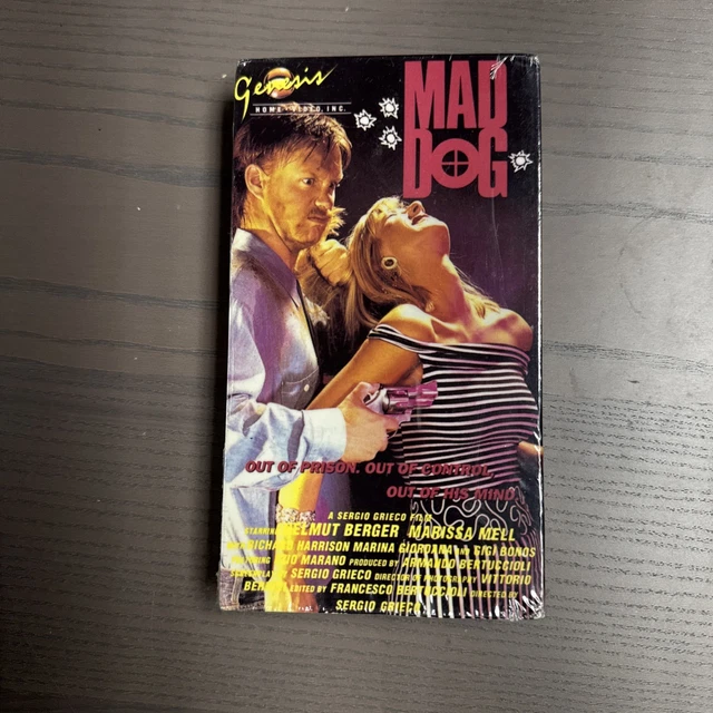 1988 HELMUT BERGER MAD DOG Marissa Mell VHS SERGIO GRIECO - Tested £18. ...