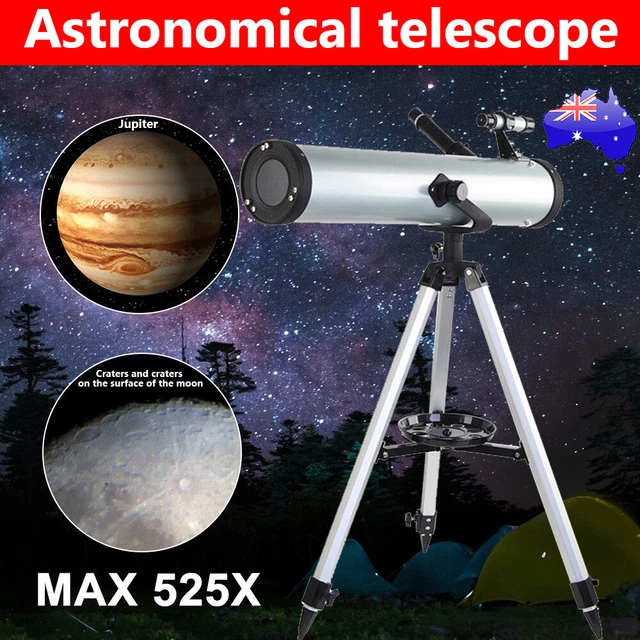 MAX 525X ZOOM Telescope 76mm Aperture Astronomical Night Vision High ...