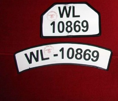 BMW R75, R-71, R-12, Zündapp KS 750, License Plate Sign New, copied!, 2 ...