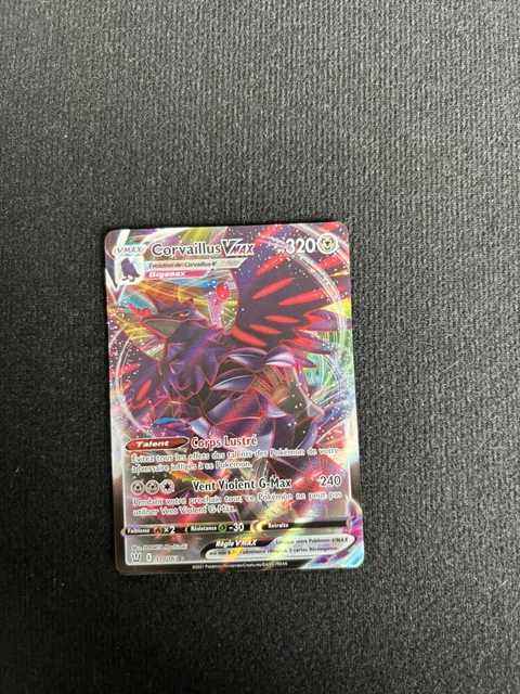CARTE POKÉMON CORVAILLUS Vmax 110/163 Full Art EB05 Styles de Combat ...