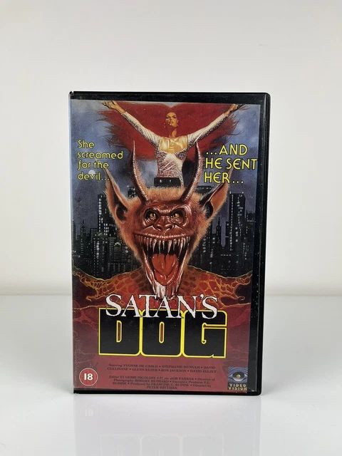 SATAN’S DOG RARE Horror VHS Video Vision Ex Rental Big Box £17.99 ...