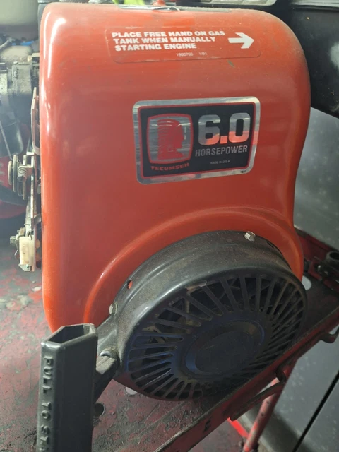 USED TECUMSEH 6HP horizontal shaft engine complete For Parts Or Repair ...