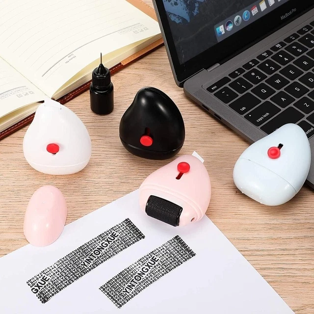 WIDE STAMP SECURITY Roller for Identity Protection and Easy Box Opening ...