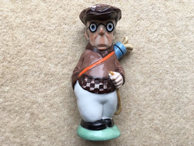 C1930S GOEBEL CHINA NOVELTY GOLFER FIGURE SPIRIT FLASK £120.00 ...